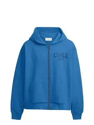 COACH OUTLET Coach Boxy Full Zip Hoodie - High Tide