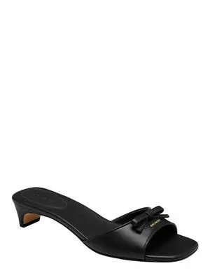 COACH OUTLET Coach Bow Kitten Heel Sandal Black