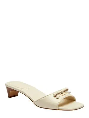 COACH OUTLET Coach Bow Kitten Heel Sandal Chalk