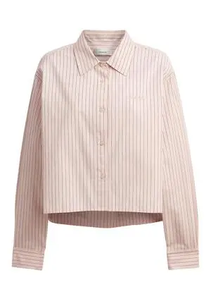 COACH OUTLET Striped Cotton Button-down Shirt - Pink/multi