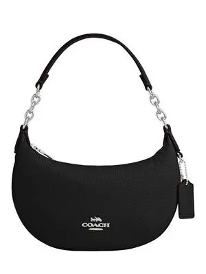 COACH OUTLET Mini Payton Bag In Refined Pebble Leather - Silver/black