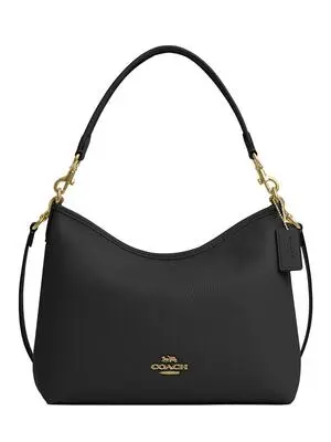 COACH OUTLET Coach Laurel Shoulder Bag In Soft Pebble Leather - Gold/black