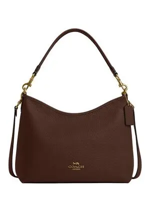 COACH OUTLET Coach Laurel Shoulder Bag In Soft Pebble Leather - Gold/maple