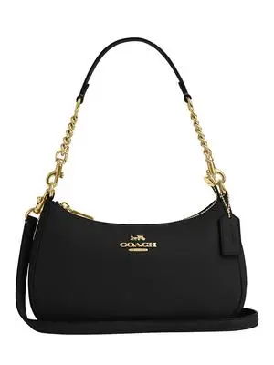COACH OUTLET Teri Shoulder Bag In Refined Pebble Leather - Gold/black
