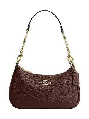 COACH OUTLET Teri Shoulder Bag In Refined Pebble Leather - Gold/maple