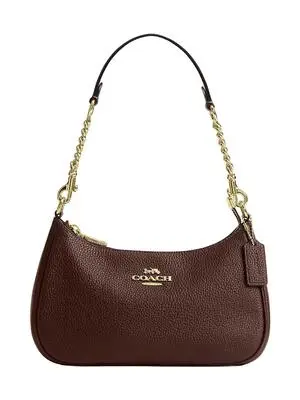 COACH OUTLET Teri Shoulder Bag In Refined Pebble Leather - Gold/maple