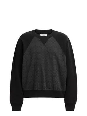 COACH OUTLET Coach Signature Crewneck Sweatshirt - Charcoal Signature