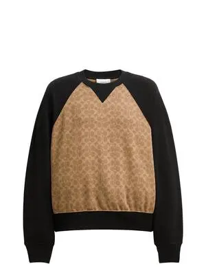 COACH OUTLET Coach Signature Crewneck Sweatshirt - Tan Signature
