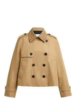 COACH OUTLET Short Trench Coat - Khaki
