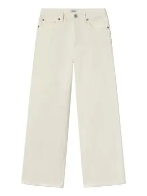 AGOLDE Arc Jean In Creamy-white Regenerative Cotton - Solar