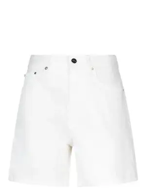 ANINE BING ANINE BING Logo Patch Denim Shorts