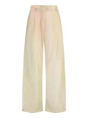 THELATEST Pleated Wide Leg Trousers - Neutrals