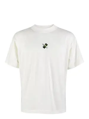 ALBERTO BRESCI Embroidered Logo Patch T-shirt - White