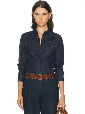 Dries Van Noten Cellie Shirt - Indigo