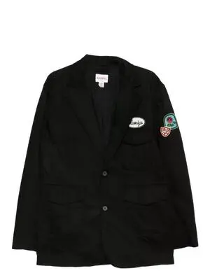 KAMIYA Patch Detail Single-breasted Blazer - Black