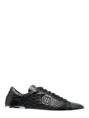 Philipp Plein Textured Low-top Sneakers - Black