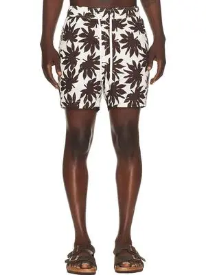 Onia Charles 5 Swim Trunk - Egret Multi