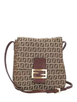 Fendi Zucchino Shoulder Bag - Beige