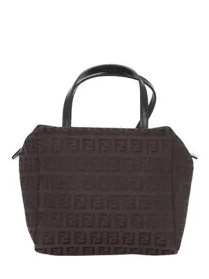 Fendi Zucchino Handbag - Black