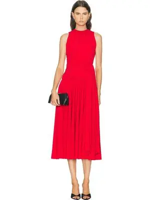 Brandon Maxwell Isadora Draped Jersey Dress - Red