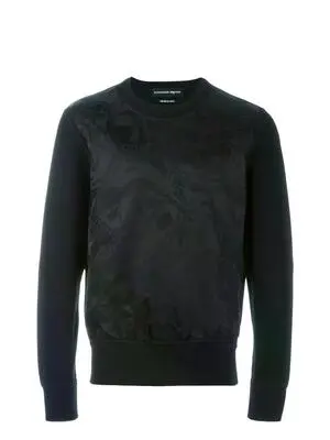 Alexander McQueen Skull Jacquard Sweatshirt - Black