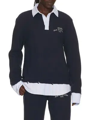 MISBHV Misbhv 2in1 Varsity Polo In Navy Navy