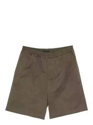 LOW BRAND George Coulisse Stud-embellished Drawstring Shorts - Green