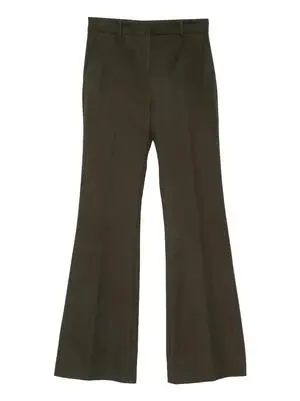 JOSEPH Tafira Straight-leg Trousers - Green