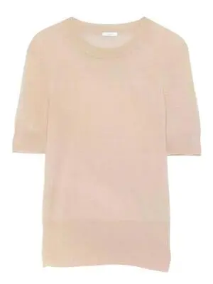 JOSEPH Cashair Short-sleeve Top - Neutrals