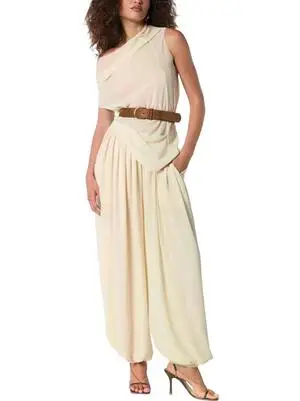 NICHOLAS Liselle Pleated Trousers Neutrals