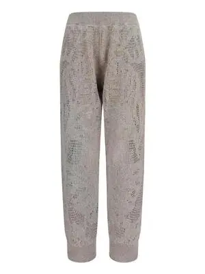 Brunello Cucinelli Dazzling Water Lilies Track Pants - Neutrals