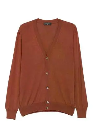 GRAN SASSO V-neck Cardigan - Brown