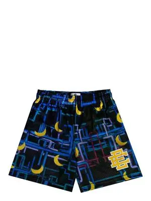 ERIC EMANUEL Graphic Print Mesh Shorts - Black