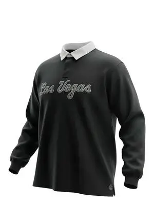 ERIC EMANUEL Rugby Core Lv Long-sleeve Polo Shirt - Black