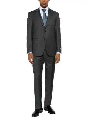 Canali Pinstripe-pattern Suit - Grey