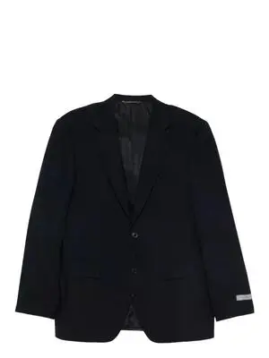 Canali Notched-lapel Single-breasted Blazer - Blue
