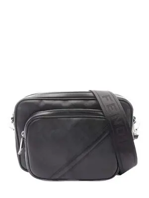 Fendi Shadow Diagonal Monogram Cross Body Bag - Black