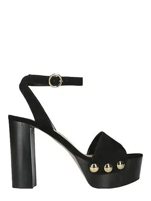GIANVITO ROSSI Ardéa 70 Platform Suede Sandals - Black