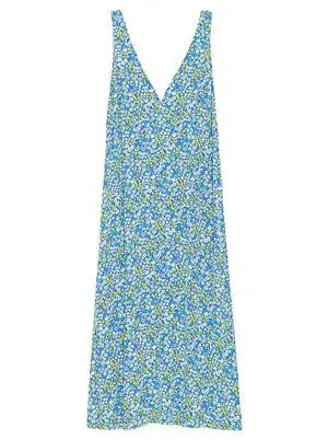 Zadig&Voltaire Renzo Floral Print Woven Midi Dress - Pear