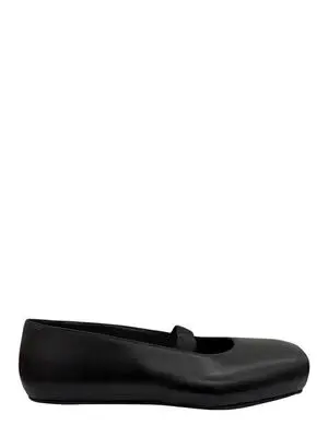 ALAINPAUL Alain Paul Square-toe Ballet Flats - Black