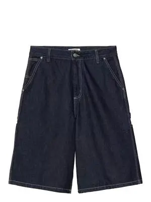Carhartt Work In Progress Contrast Stitch Shorts - Blue