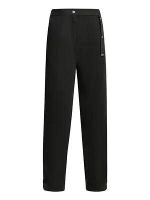 Herno Logo Plaque Straight-leg Trousers - Black