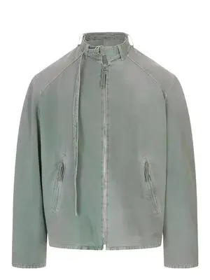 Marni Sage Faded Effect Zip-up Jacket - Green