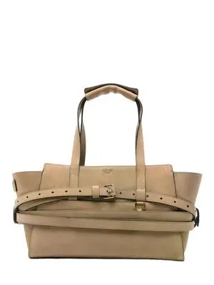 Moschino Tie Me Buckle-detail Shoulder Bag - Neutrals