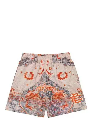ERIC EMANUEL Ee Basic Rug-print Mesh Shorts - Neutrals