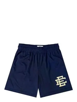 ERIC EMANUEL EE Logo-Print Mesh Shorts Blue