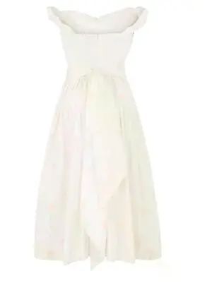 VIVIENNE WESTWOOD Floral Print Midi Dress - Neutrals