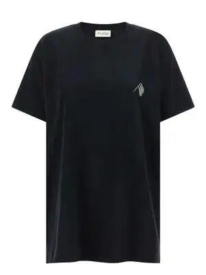 Attico Cotton T-shirt - Black