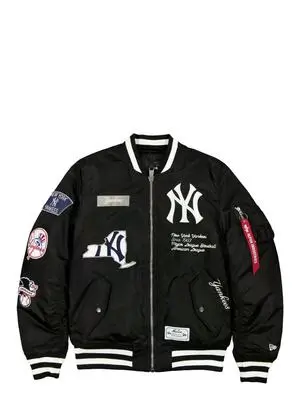 New Era Alpha Industries X Yankees Ma-1 Bomber Jacket - Black
