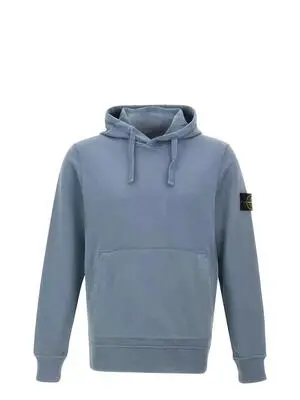 Stone Island Long Sleeved Hoodie - Blue